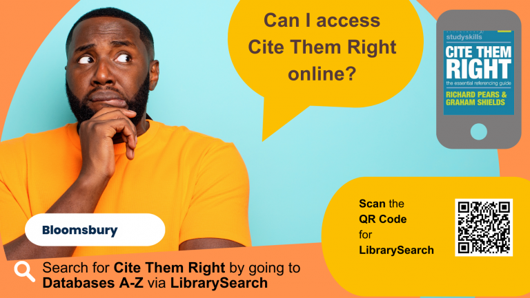 Your Digital Library; Cite your sources right, with Cite Them Right! | Library