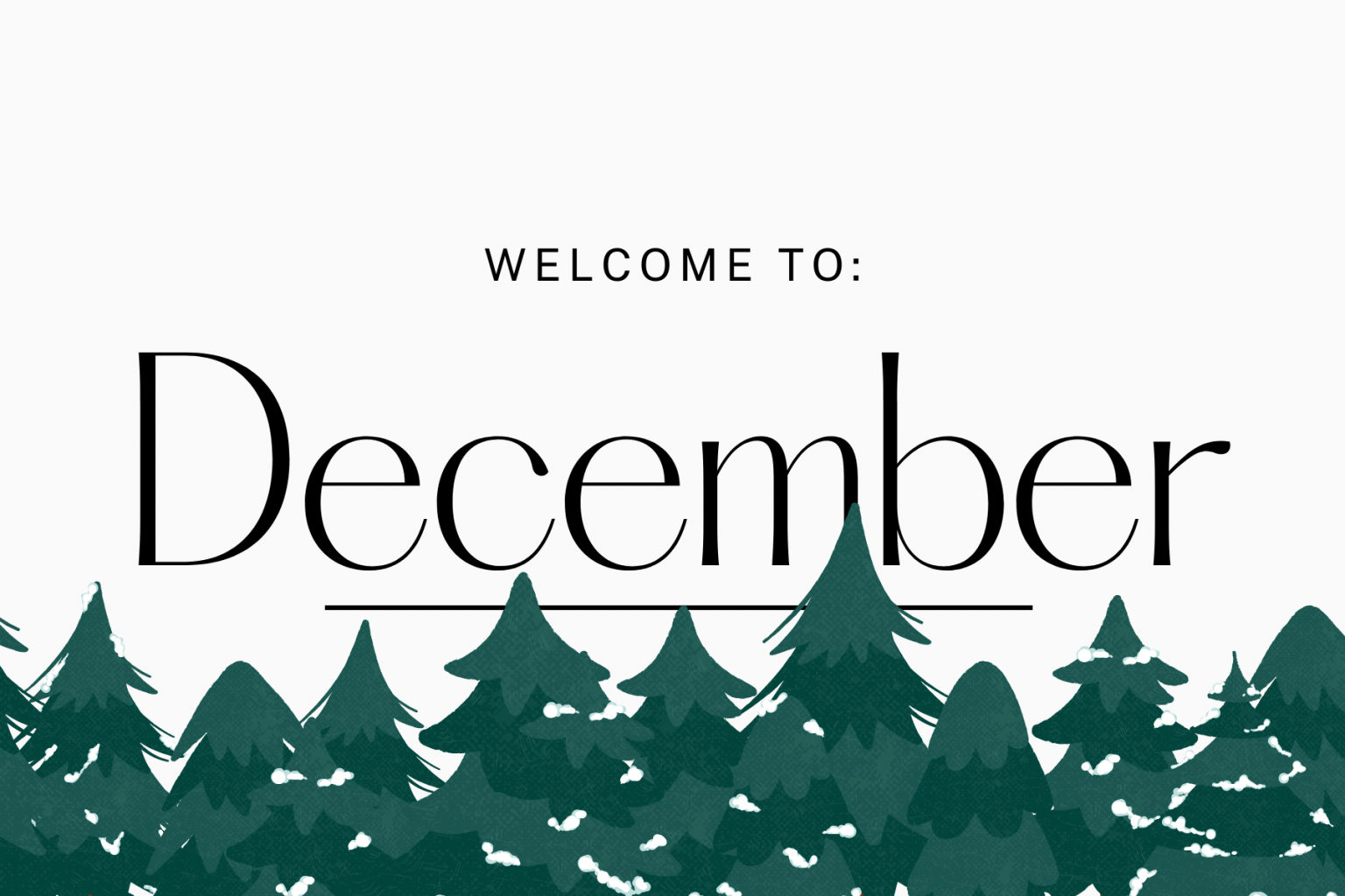 Welcome to December | Sustainability